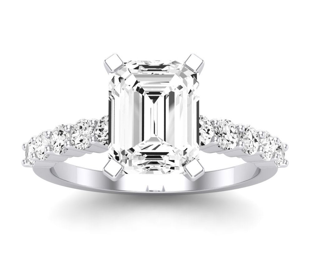 Magnolia - GIA Natural Emerald Diamond Engagement Ring