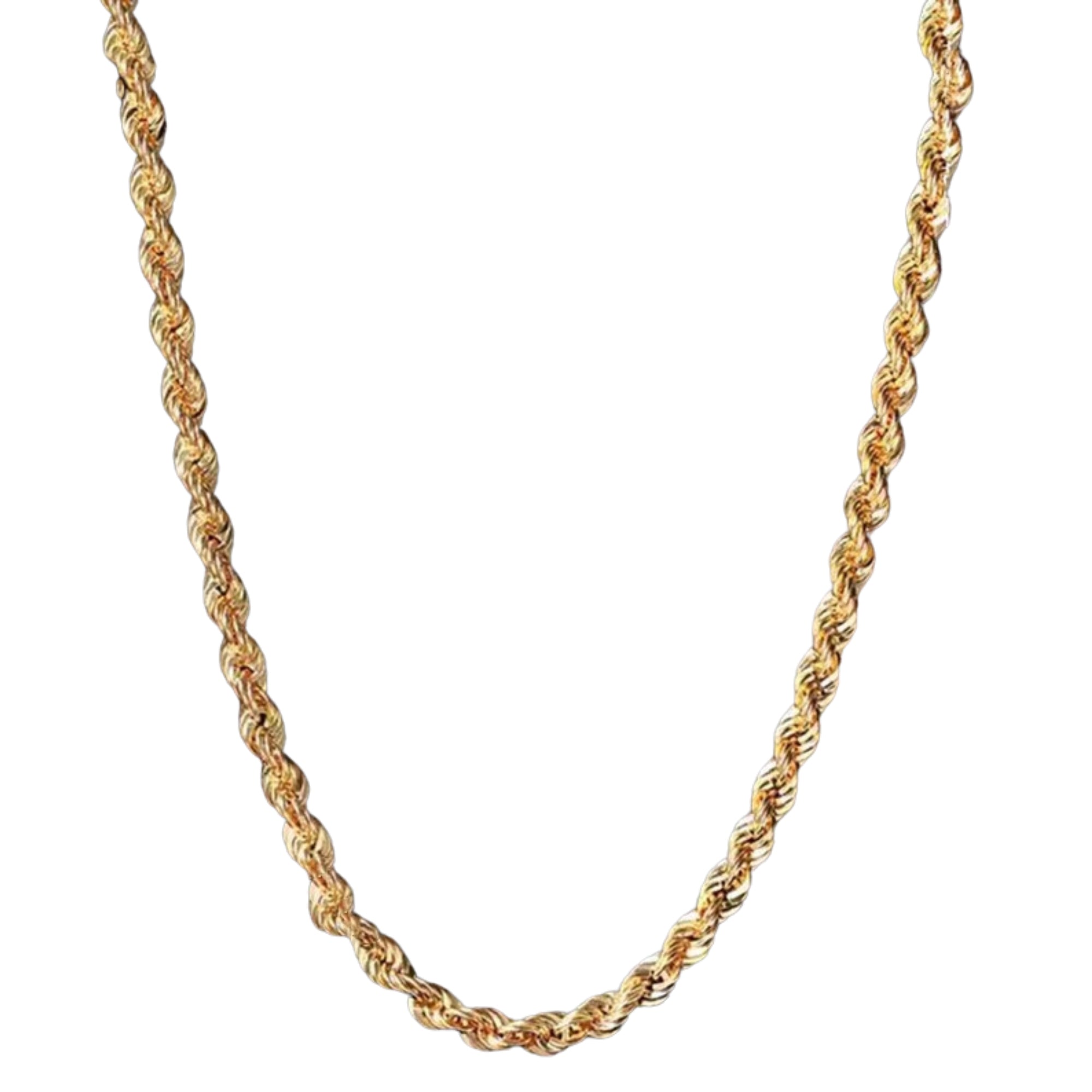 Twist Rope Chain Necklace Stylish Elegant Design